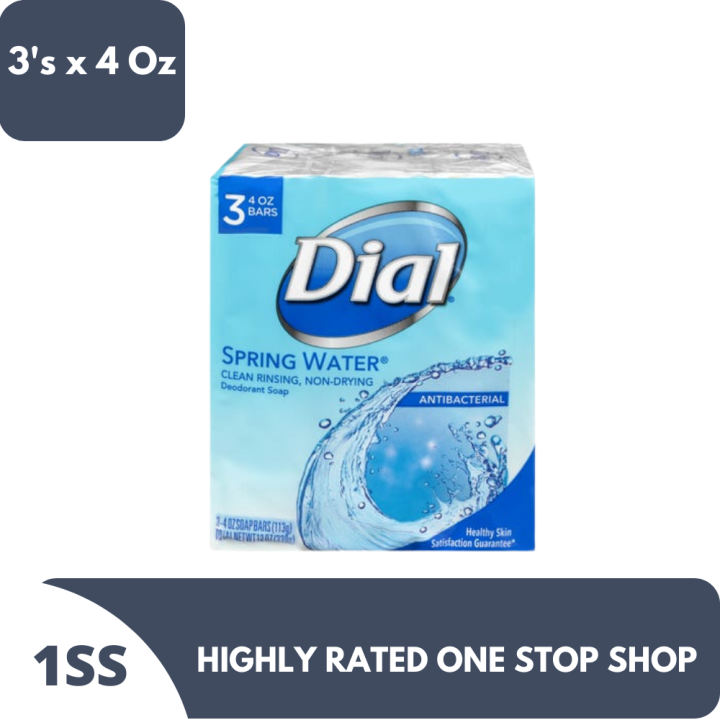 Dial Spring Water Antibacterial Soap, 4oz | Lazada PH