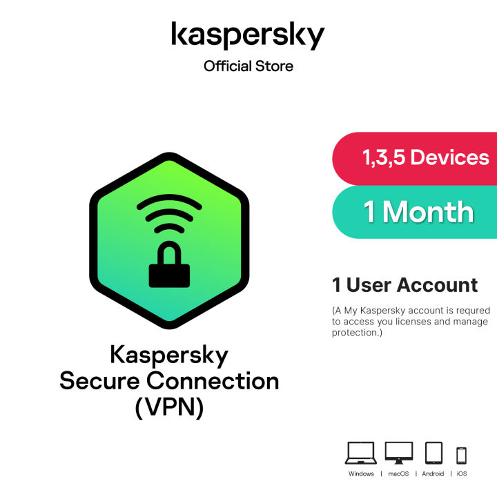 Kaspersky Secure Connection VPN Unlimited 1 Month | Lazada.co.th