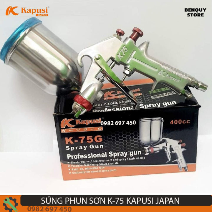 THIẾT BỊ PHUN SƠN KAPUSI K75. K-4034. DỤNG CỤ PHUN SƠN CHUYÊN DỤNG CÔNG ...