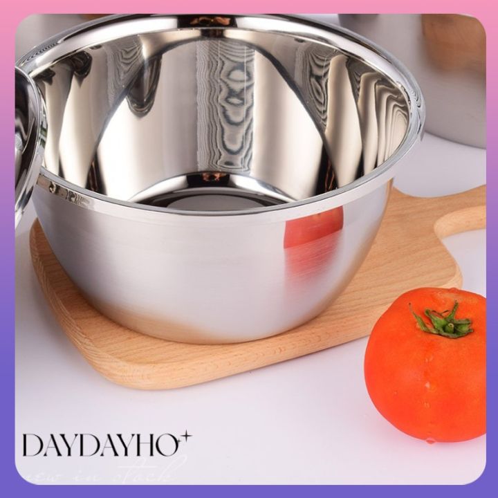 Baskom tinggi/ baskom tebal/ baskom stainless/ baskom dapur/ wadah ...
