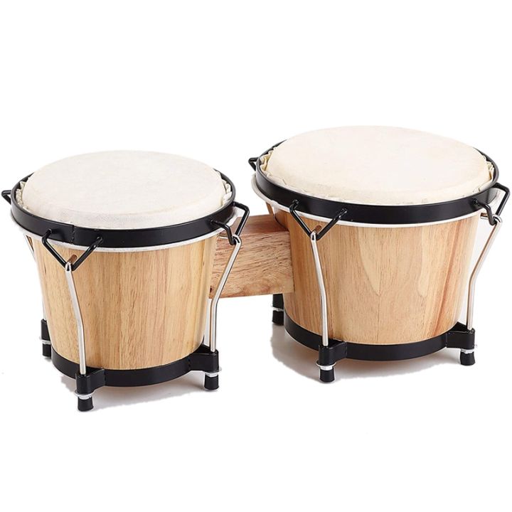 Bongo Drums, 6 inch and 7 inch Drum Set, Tunable Percussion Instruments ...