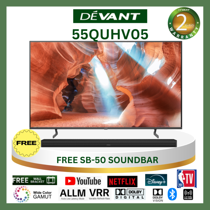 DEVANT 55QUHV05 55 inch Ultra HD (UHD) 4K Quantum Smart TV - Netflix ...