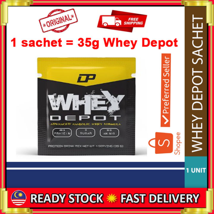 Whey Protein DP Whey Depot sachet (35 g) Made in USA (1 Sachet) | Lazada