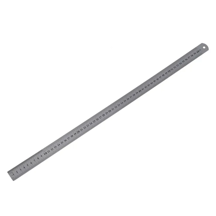 60cm Stainless Metal Measuring Straight Ruler | Lazada.co.th