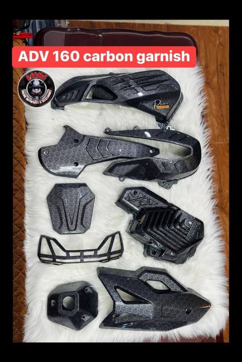 Honda ADV 160 carbon accessories / Carbon garnish for ADV 160 {Original ...