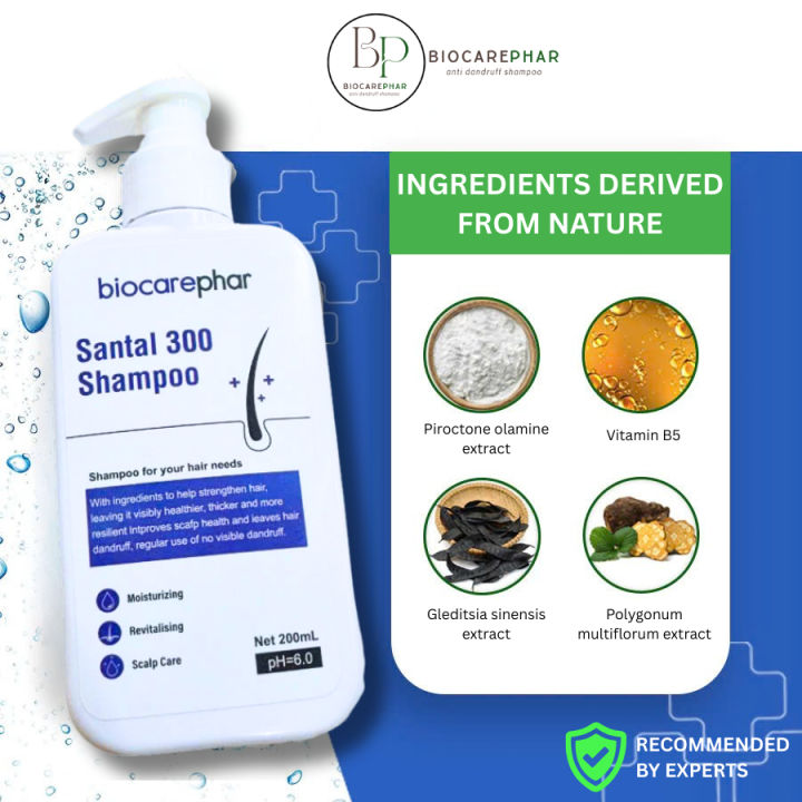 Biocare Santal 300 Anti-Dandruff Shampoo – Herbal Shampoo That Soothes ...