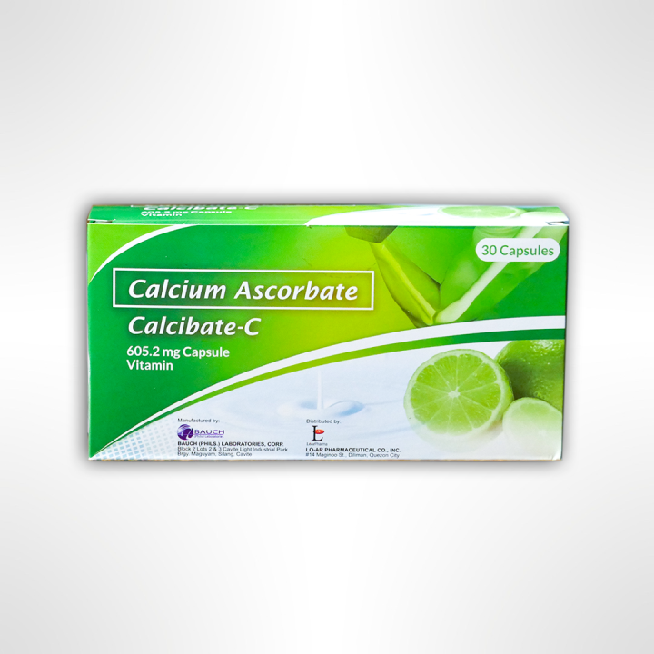 Calcibate C (Calcium Ascorbate) Calcium+Alkaline Vitamin C 605.2mg ...