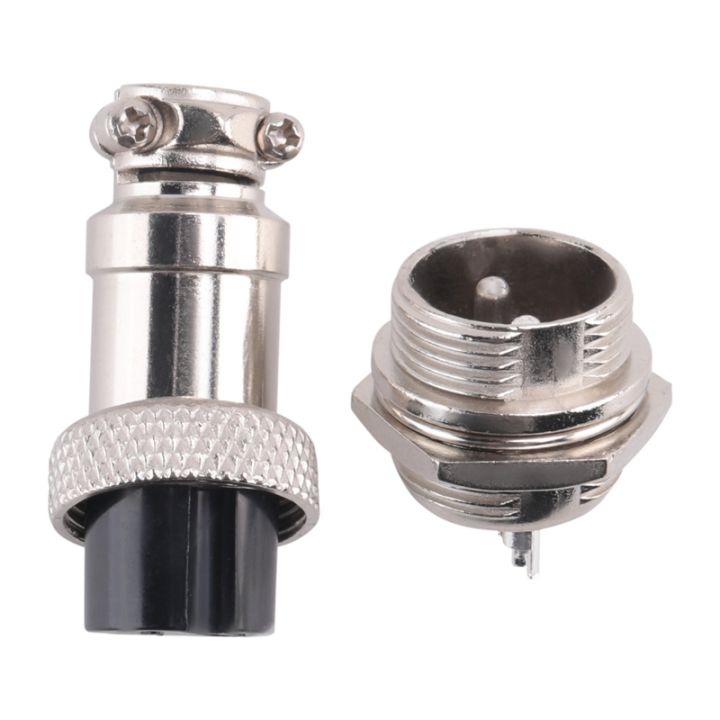 GX16 Aviation Connector 2-Pin 400V Screw Type Male and Female Butt ...
