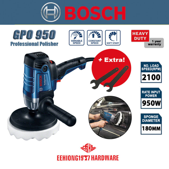 BOSCH 06013A20L0 GPO 950 Professional Polisher With Supporting Disc ...