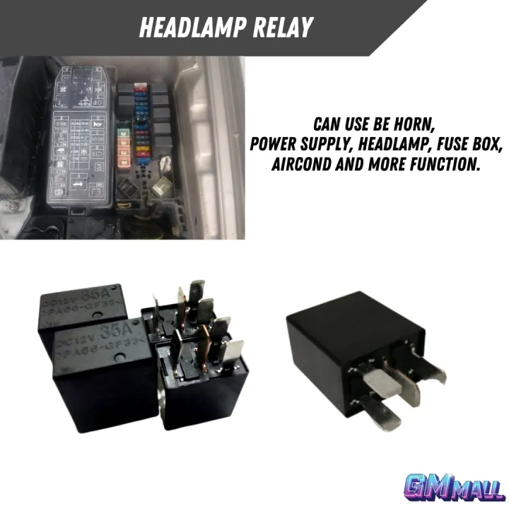 4Pin Headlight Relay Headlamp Relay Aircond Relay Waja Wira Myvi Kancil ...