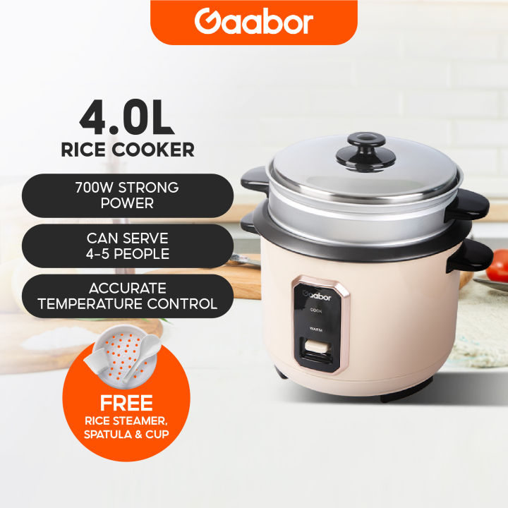 Gaabor Rice Cooker Accurate Temperature Control Equipped With Steamer ...