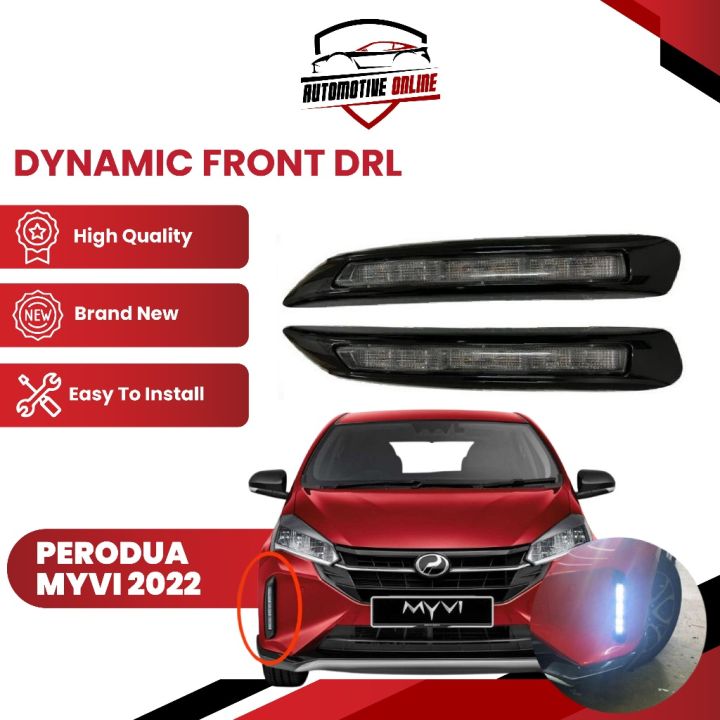 Perodua Myvi 2022 Dynamic Front DRL Daylight With Running Signal Left ...