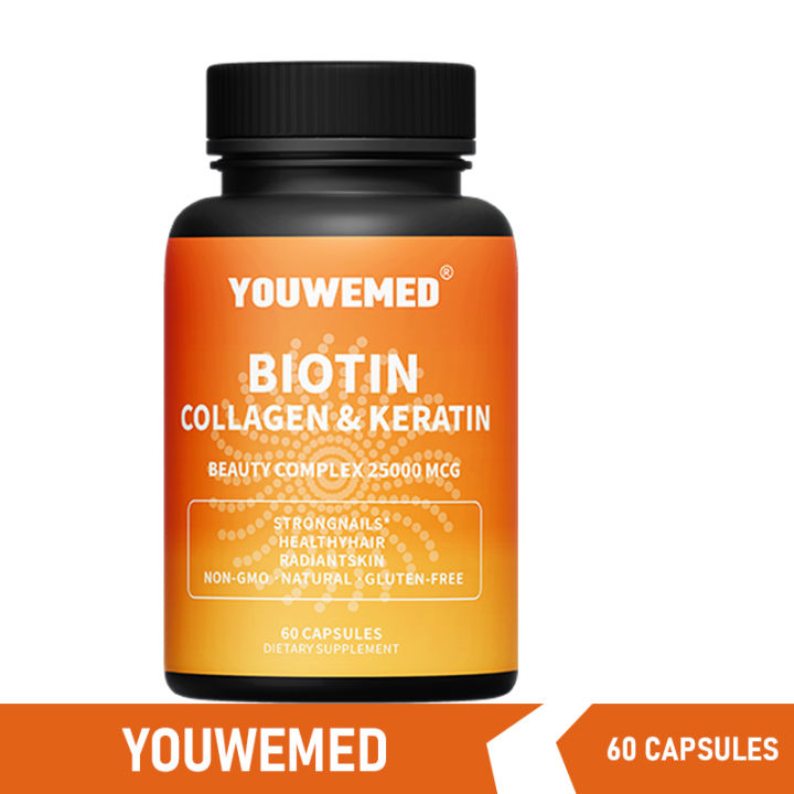 Biotin capsules 25000 mcg | Supports hair, skin and nail health | quick ...