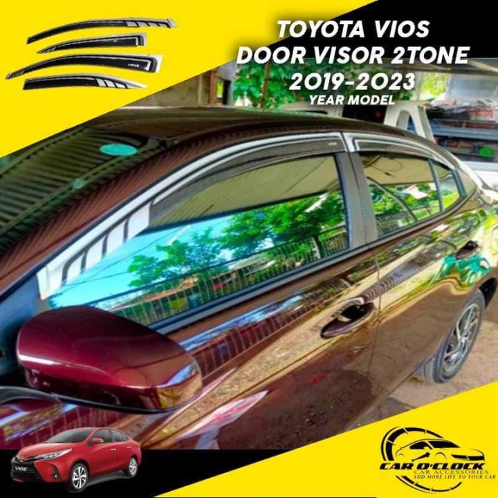 Toyota Vios Blacknet Rain Visor (2019-2023) | Lazada PH