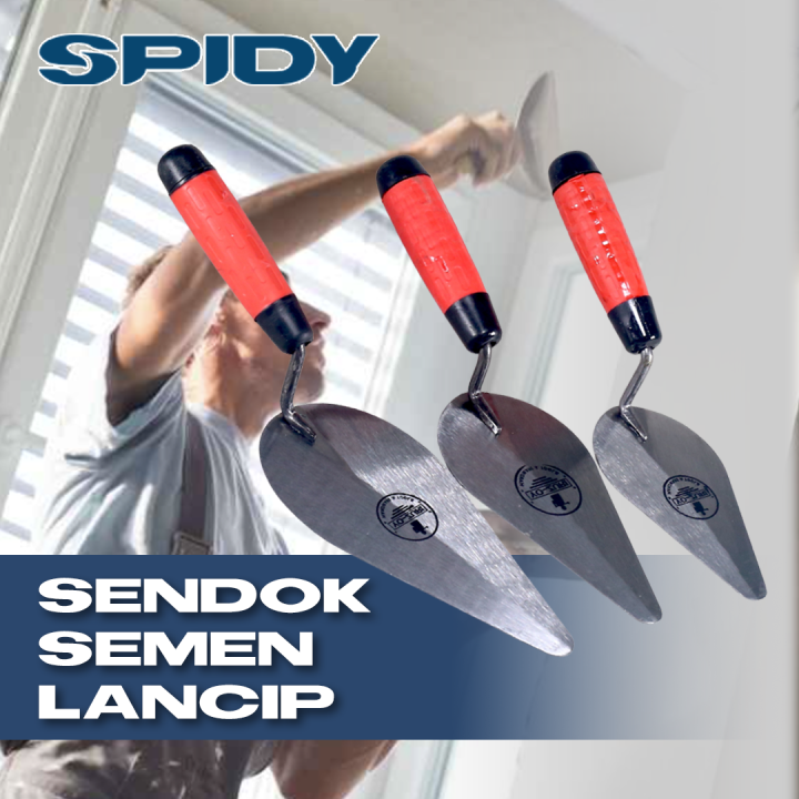 Sendok Semen Lancip Catok Gagang Plastik Plester Acian Dinding Lantai ...