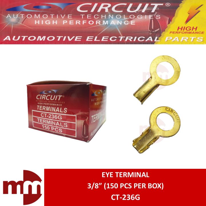 CIRCUIT Wire Terminal Eye Terminal 3/8" inside diameter (150 PCS PER ...