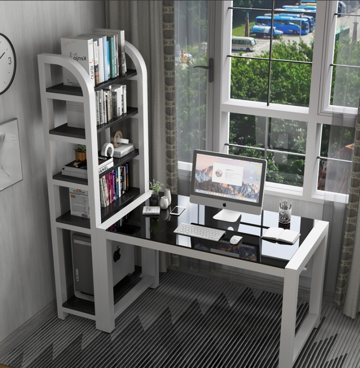 FREE DELIVERY!Elegant tempered glass computer table | study table ...