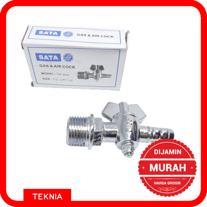 Kran Gas & Air SATA - Kran Gas LPG 1/2" x PT 1/2 - Original 100% ...