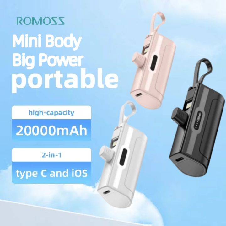 Mini Power bank 20000mAh 2in1 Type C iPhone Power Bank Fast Charging ...