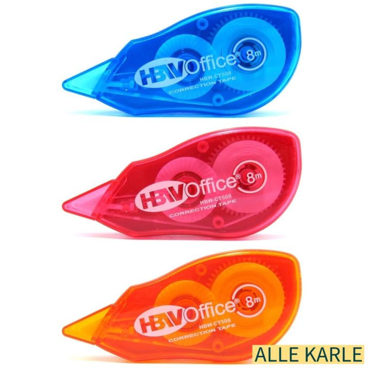 HBW Office Correction Tape 8 m | Alle Karle | Lazada PH