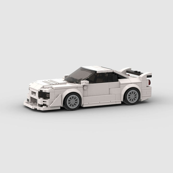 MOC NISSAN Skyline GTR R34 Super Sports Cars Building Blocks Bricks ...