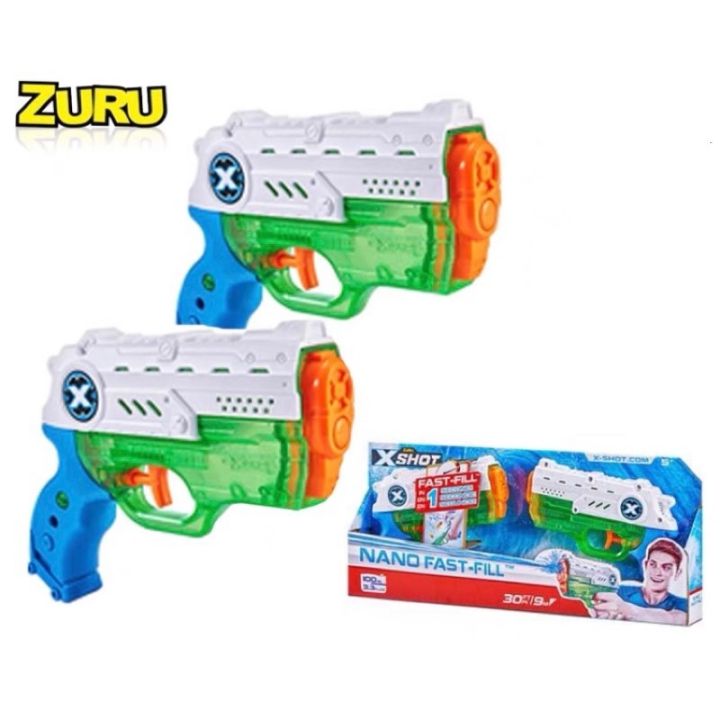 ZURU X-SHOT NANO FAST-FILL WATER BLASTER (TWIN PACK)(56334) | Lazada
