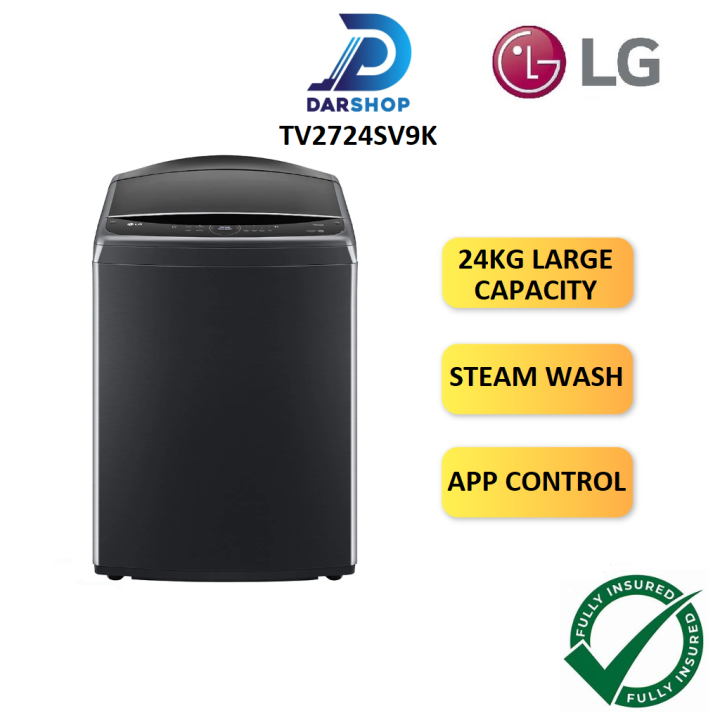 LG Washing Machine Inverter 24KG Top Load Washer With Steam Wash Direct ...