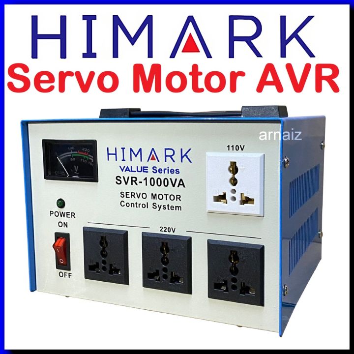 Himark 1000W AVR Automatic Voltage Regulator 1000VA Servo Motor Type ...