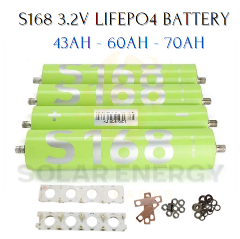 4PCS - S168 3.2v 70AH / 60AH / 55AH / 43AH - LIFEPO4 Cells Rechargeable ...