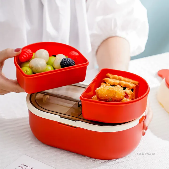 Plastic Insulated Lunch Box Microwave Oven Food Grade Lunch Box Gift ...