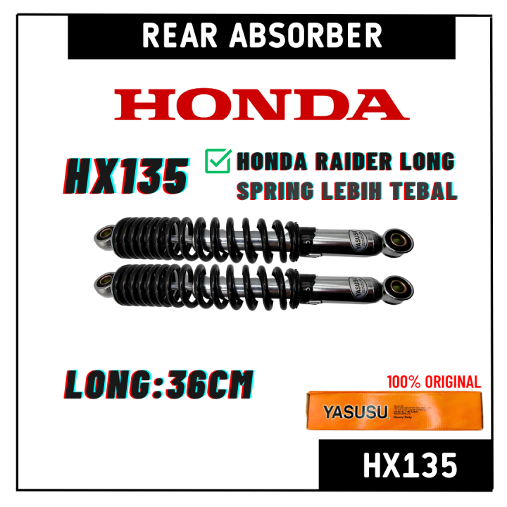YASUSU REAR ABSORBER HONDA RAIDER LONG HX135 WAVE 100 W100 CLASS SHOCK ...
