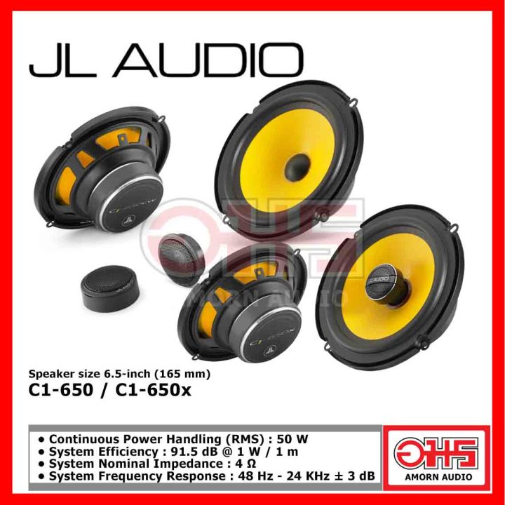 JL Audio SET ลำโพง รุ่น C1-650 และ C1-650x ( ลำโพงแยกชิ้น และลำโพงแกน ...