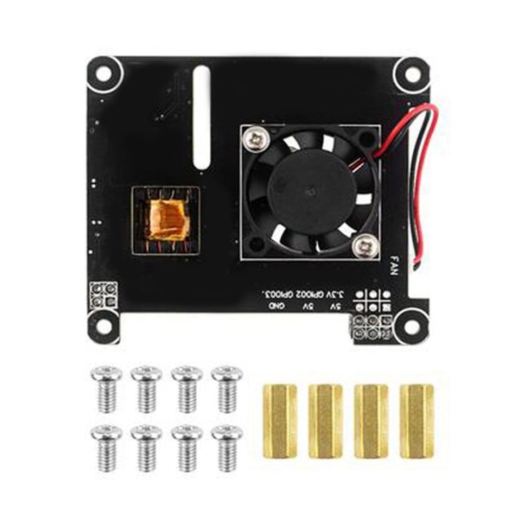 For Raspberry Pi 4 Poe Hat With Cooling Fan Power Over Ethernet Module Support Ieee802 3af For