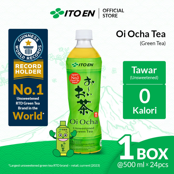 ITO EN Oi Ocha Green Tea No Sugar 500ml isi 24 pcs | Lazada Indonesia