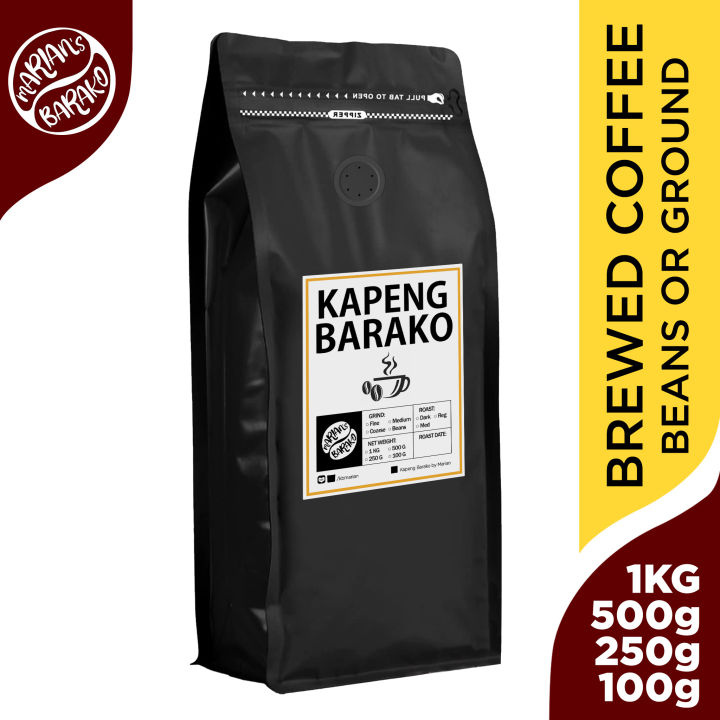 [KBM] Authentic Batangas Kapeng Barako Beans and Grounds in Resealable ...
