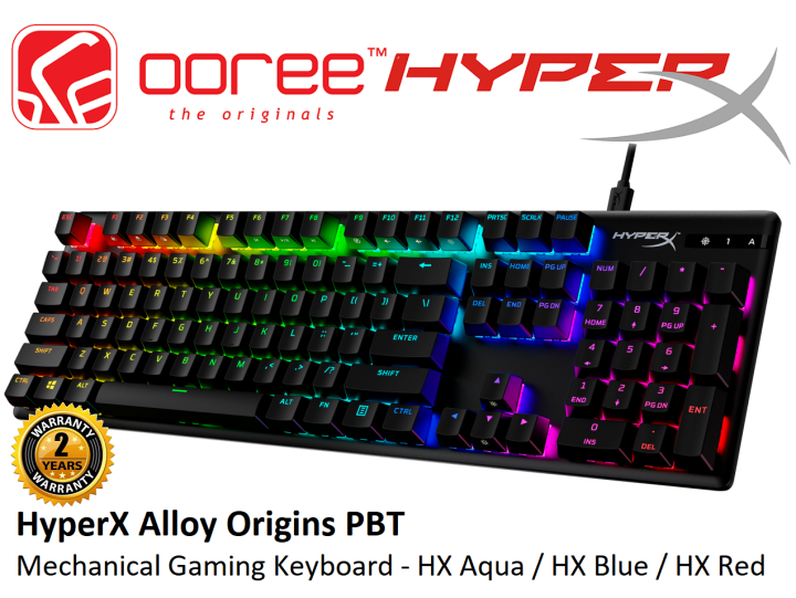 HYPER-X HYPERX ALLOY ORIGINS PBT WIRED MECHANICAL GAMING KEYBOARD - HX ...