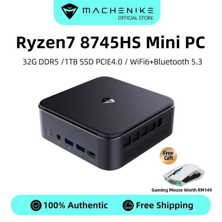 [Delivery in 72 Hours]Machenike GTR Mini PC Ryzen7 8745HS 32GB DDR5 1TB ...