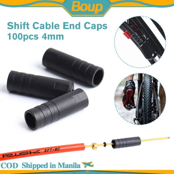 100Pcs Bike Shifter Cable End Cap 4mm Shifter Housing Wire Line Pipe ...