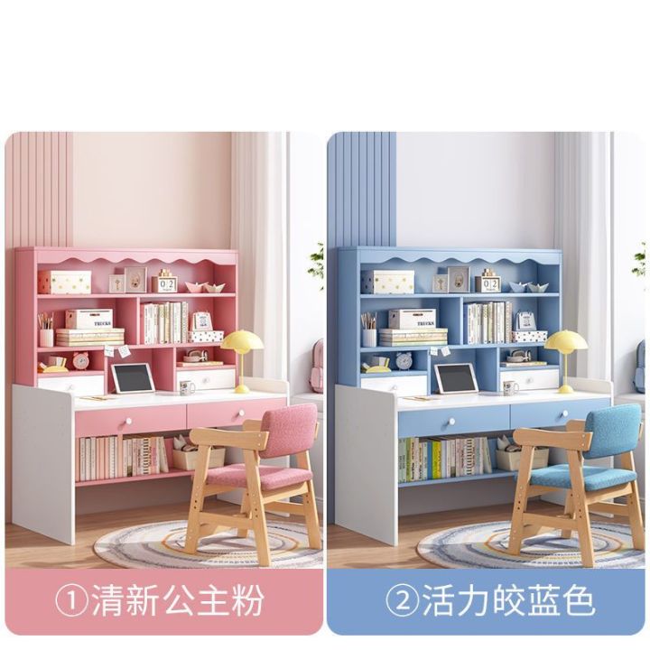 Student Multi-Functional Desk Bookshelf with Drawer Computer Desk ...