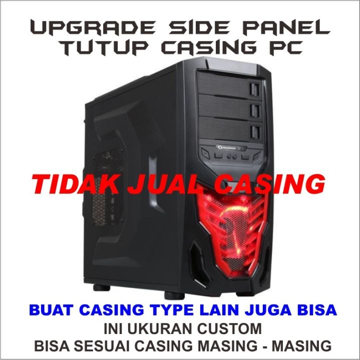 Upgrade Side panel tutup bening casing pc | Lazada Indonesia