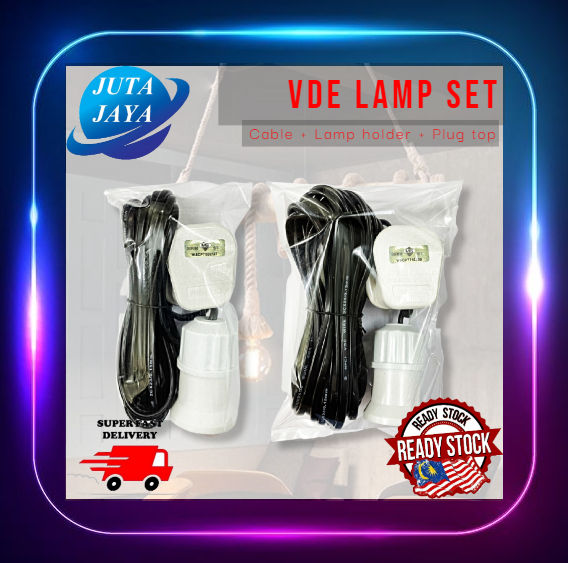 3M / 5M /10M Lamp Holder Cable Lamp Holder Extension Holder Complete ...