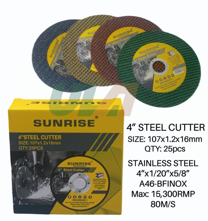 4" Steel Cutter Cutting Disc Stainless Steel 25pcs | Lazada PH