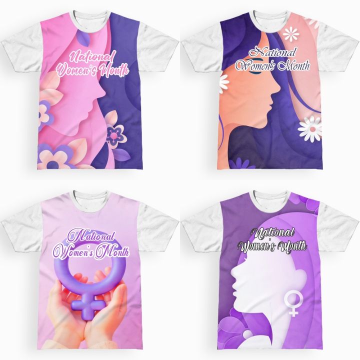 2025 National Women's Month T-shirt Fully Sublimation GAD Women's T ...