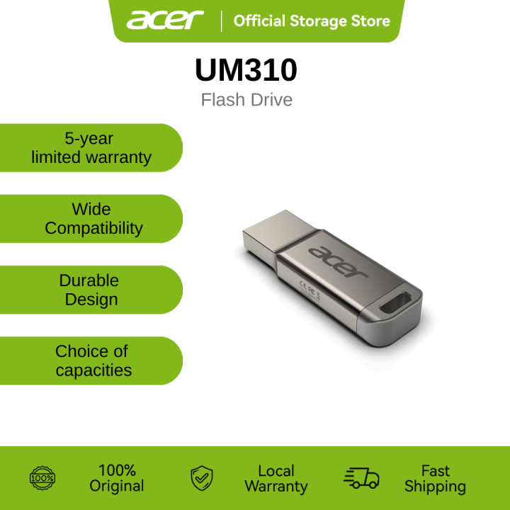 Acer UM310 32GB/ 64GB/ 128GB/ 256GB/ 512GB/ 1TB USB 3.2 Gen1 Flash ...