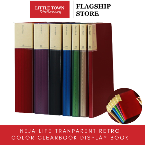 Neja Life A4 Transparent Retro Color Clearbook Display Book | Lazada PH