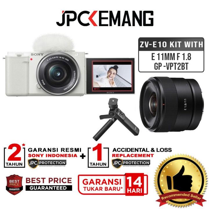 Sony ZV-E10 Kit 16-50mm Sony ZVE10 ZVE 10 Kit 16-50 mm JPC KEMANG ...