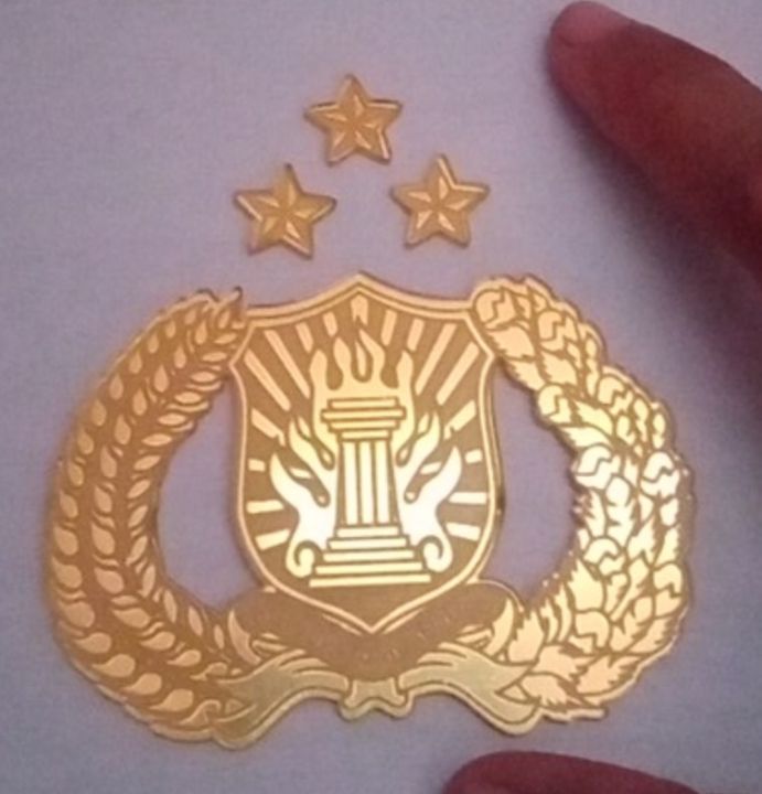 LOGO LAMBANG EMBLEM KEPOLISIAN POLRI MAHAR LASER CUTTING AKRILIK ...
