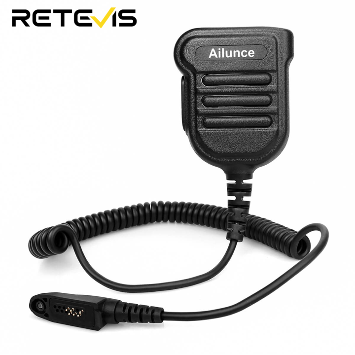 Ailunce HD1ไหล่ลำโพง Mic IP67กันน้ำ Walkie Talkies ลำโพงไมโครโฟนสำหรับ ...