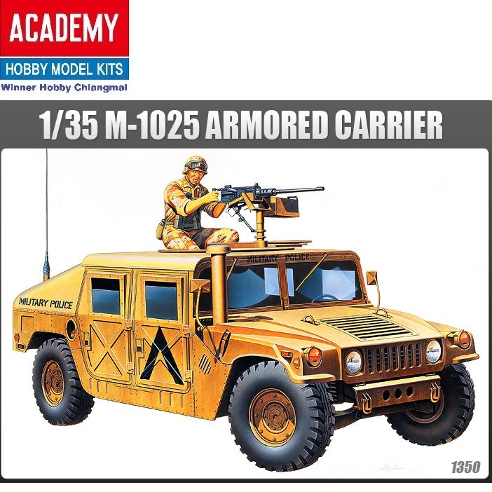 โมเดลรถฮัมวี่ Academy 13241 M-1025 ARMORED CARRIER scale 1/35 | Lazada ...
