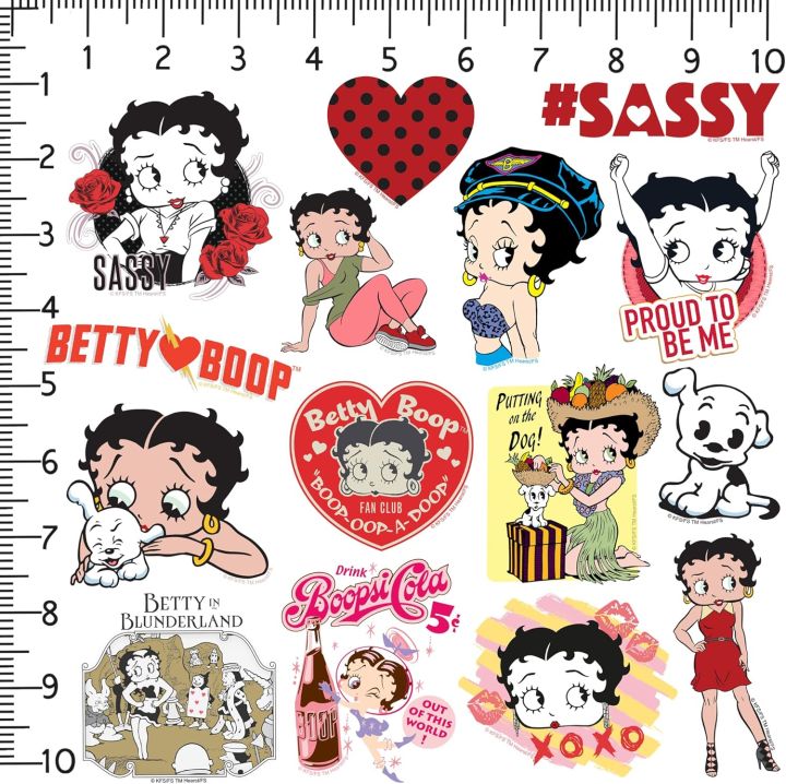 Betty Boop 50CT Sticker Pack Large Deluxe Stickers Variety Pack ...